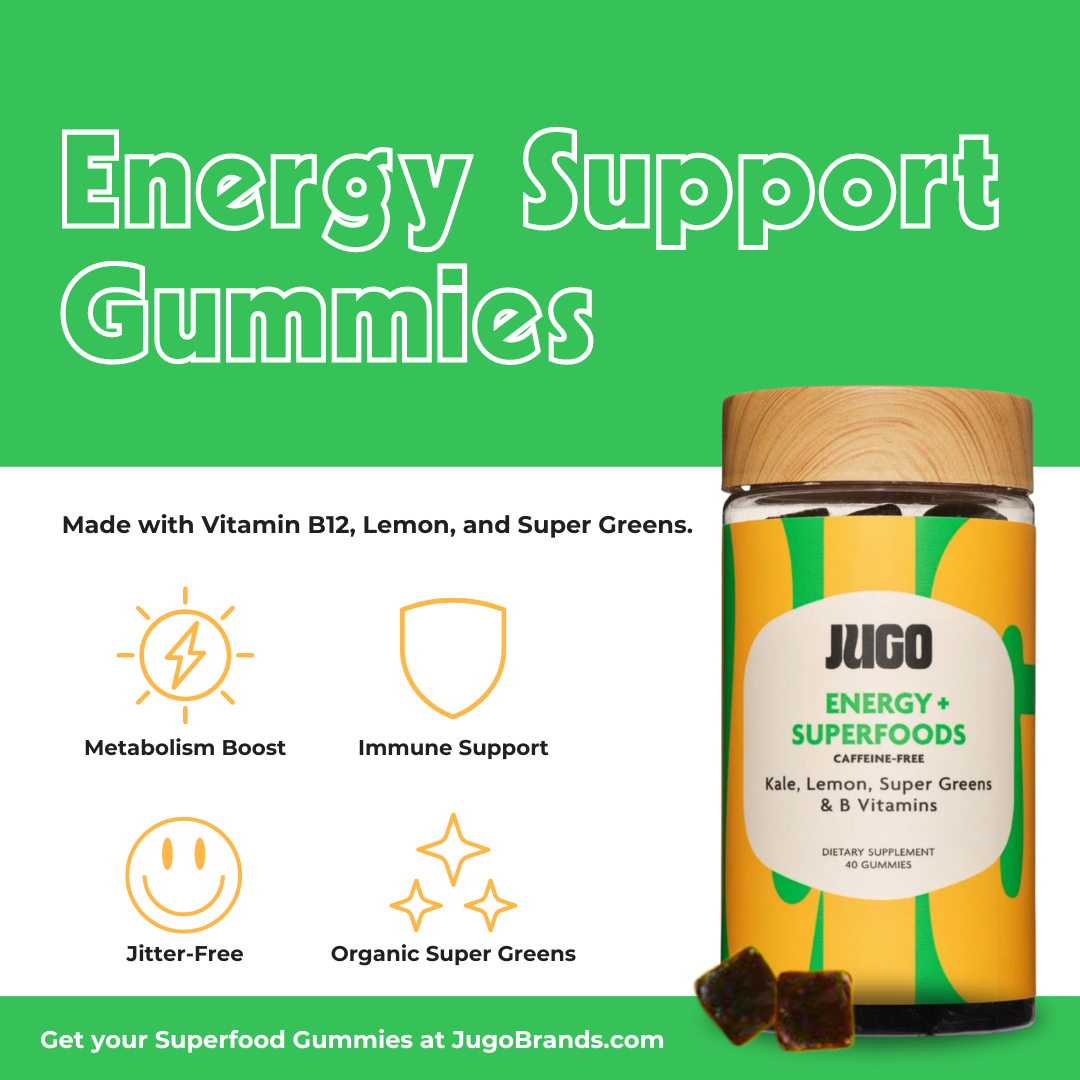 Jugo Energy Gummies - B12, Chlorella & Lemon Gummies – JUGO SUPERFOODS CO